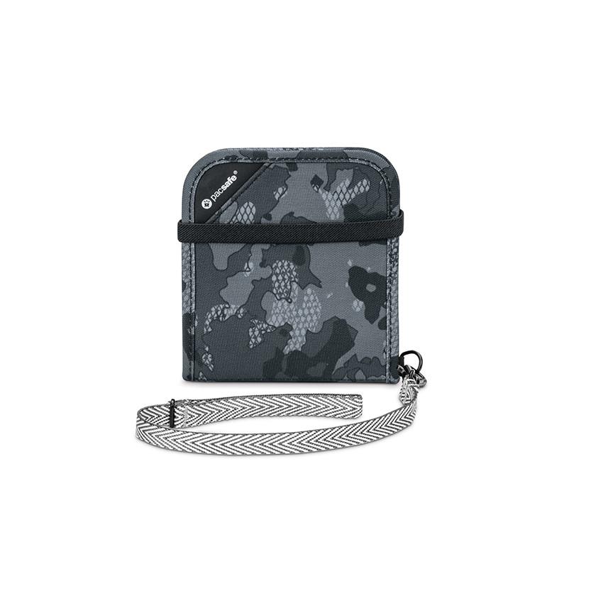 Pacsafe RFIDsafe™ V100 Anti-theft RFID blocking bi-fold wallet — Jet ...